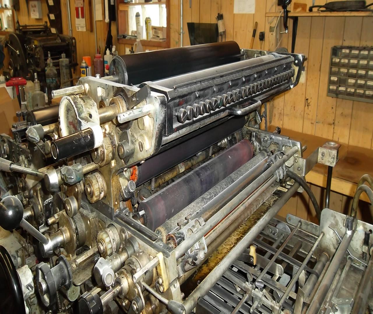 Lot #82: MULTILITH 1850 WITH KOMPAC ON MAIN HEAD & MOLLETON ON SECOND ...